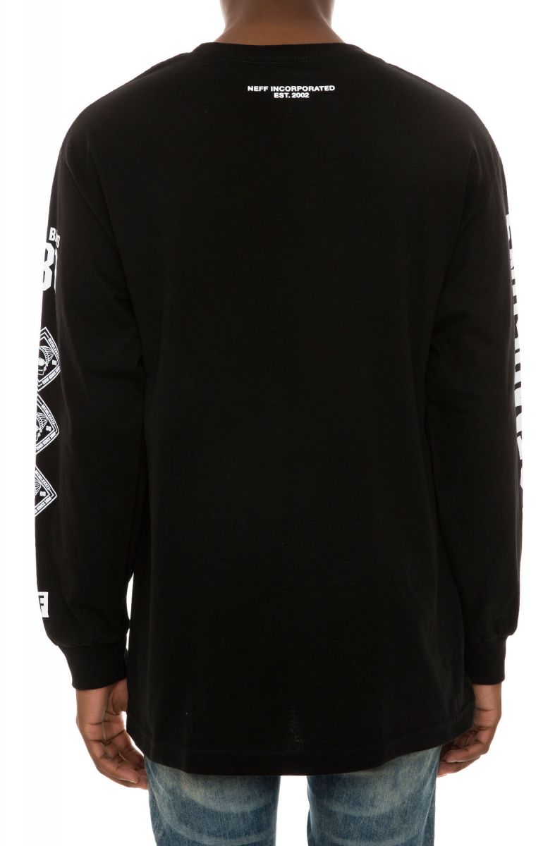 NEFF The x Simpsons Steezy Bart LS Tee in Black 15FS23SB-BLK - Karmaloop