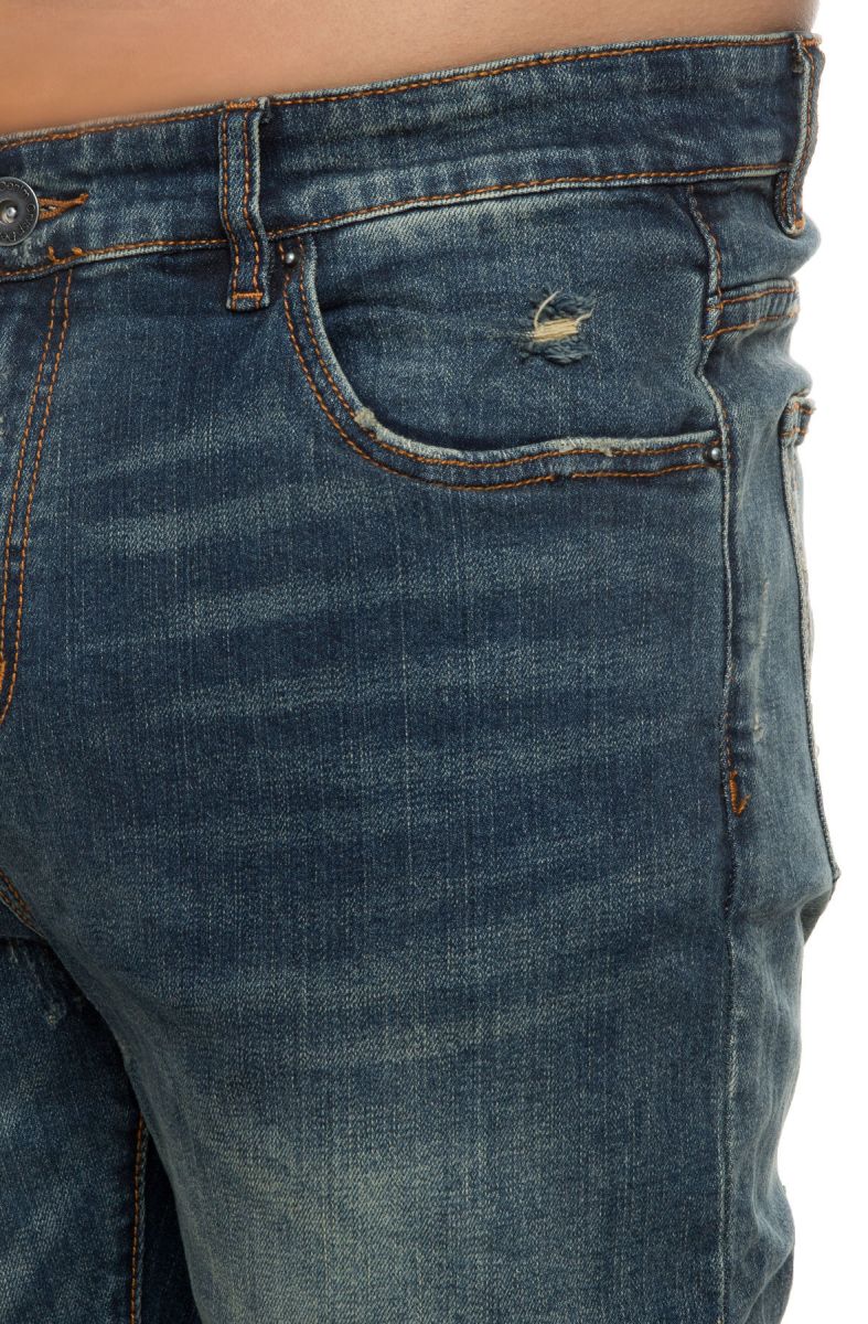 CRYSP The Ripped Pacific Denim in Vintage Blue PAC-17-VBLU - Karmaloop