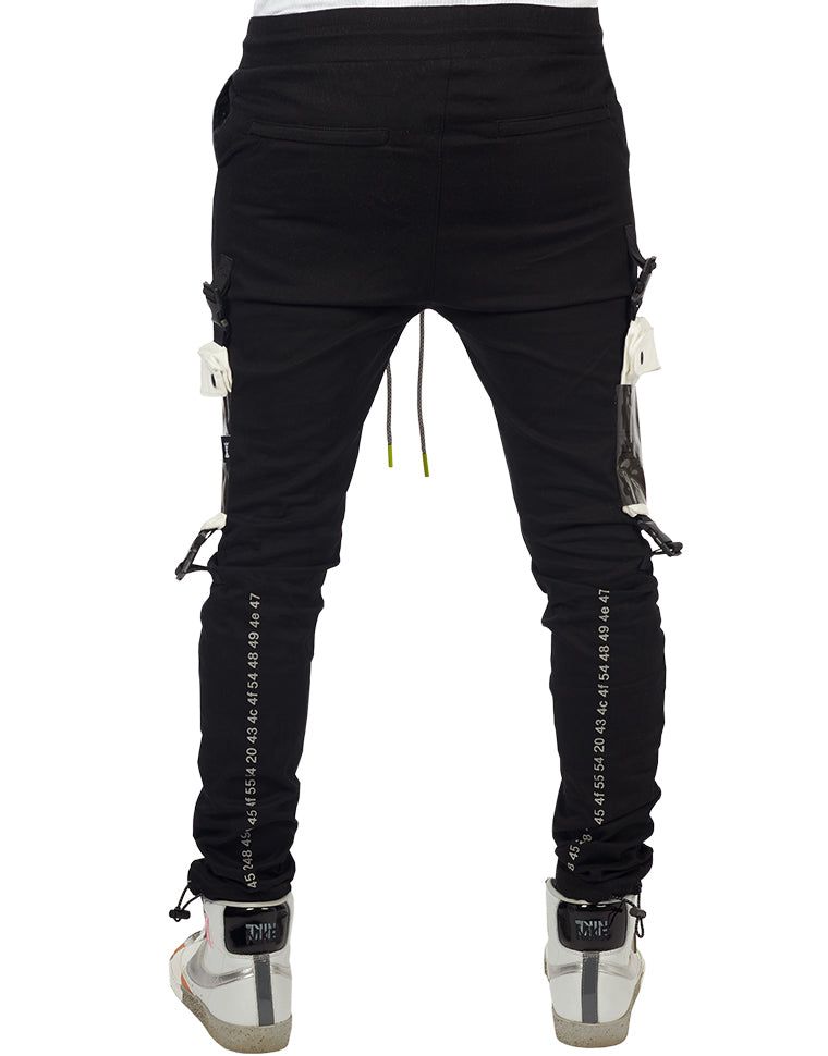 HIDEOUT YK Tech Cargo Joggers Pants HDTCLTHNG-65D8B1-BLACK - Karmaloop