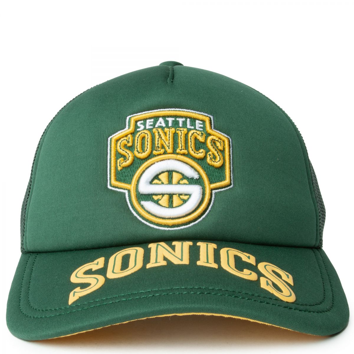 MITCHELL & NESS Puff The Magic Trucker Snapback HWC Seattle Supersonics ...