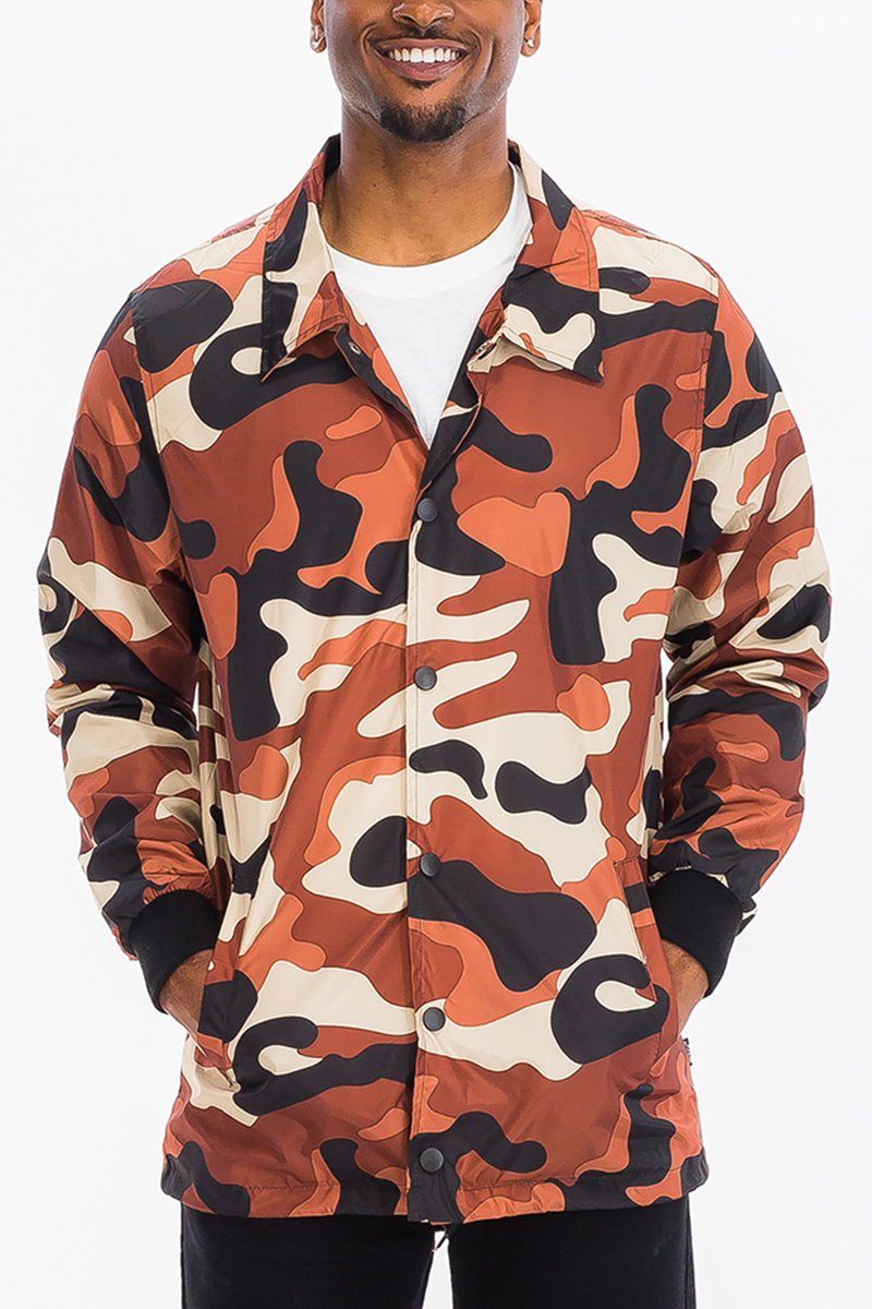 WEIV FULL BROWN CAMO COACHS JACKET 6300-BROWNCAMO - Karmaloop