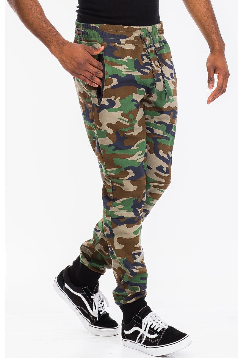 WEIV Heathered Cotton Sweats J111-GRNCAMO - Karmaloop