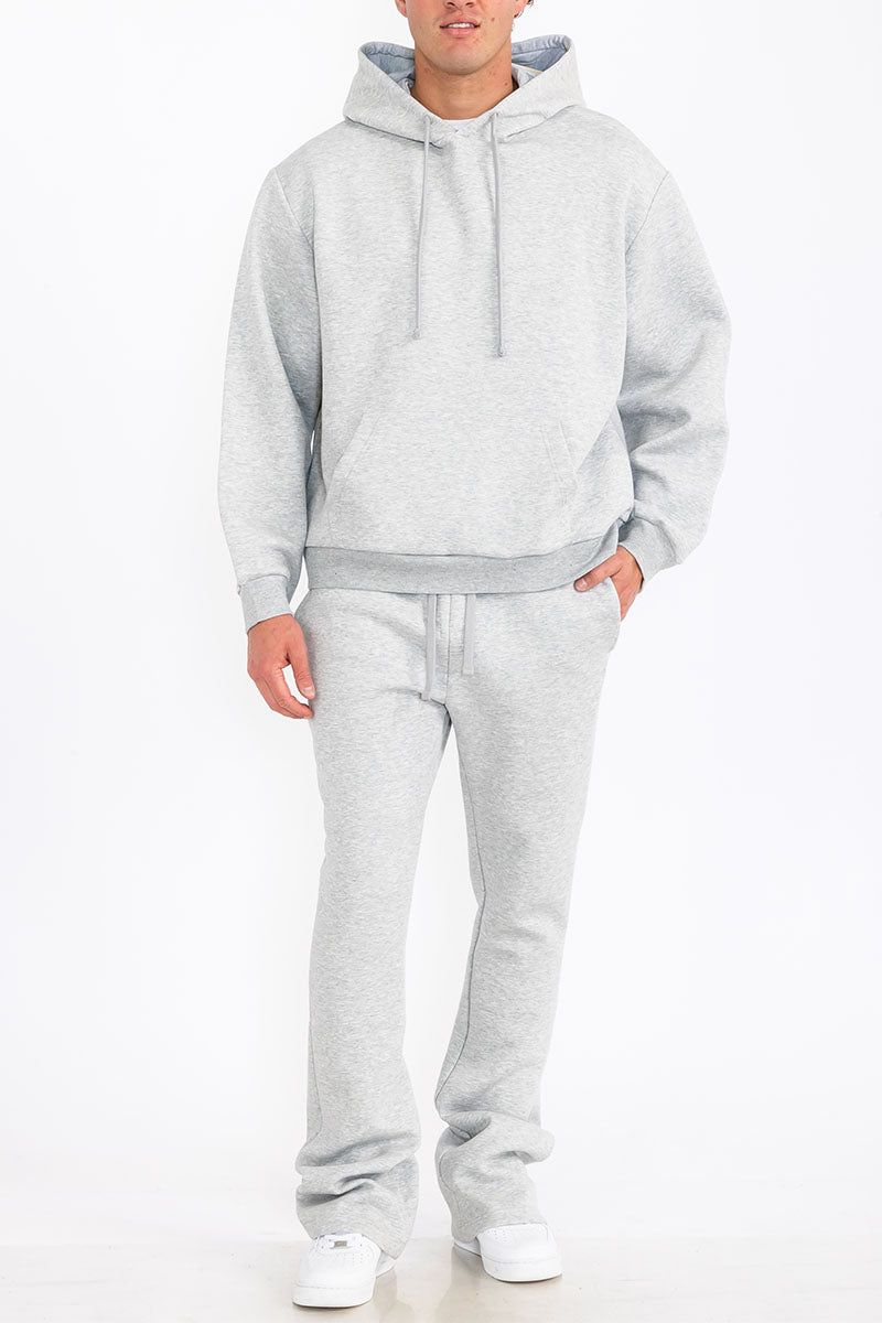 WEIV Stacked Flare Tech Fleece Sweat Set SET131-GRAY - Karmaloop
