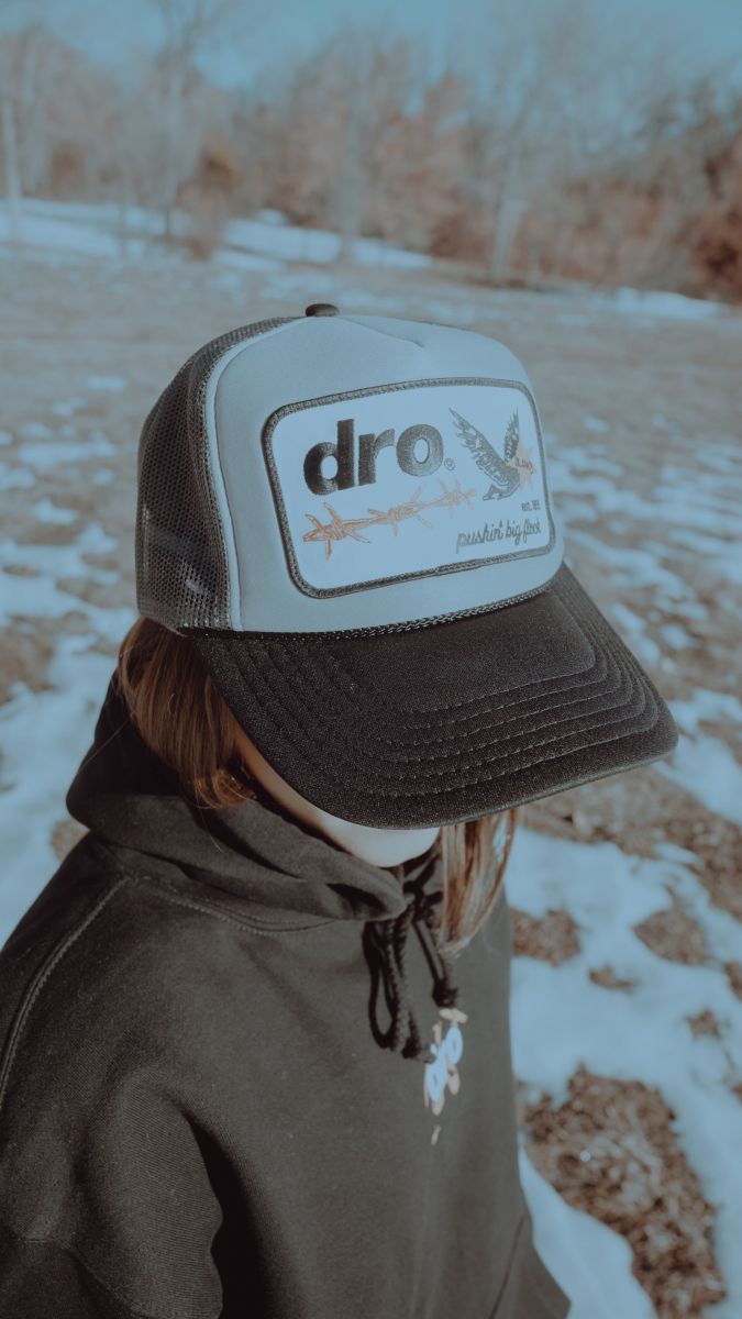 DRO Hunt Club Trucker Hat - Black/Grey -9AA9F8-BLACKGREY - Karmaloop