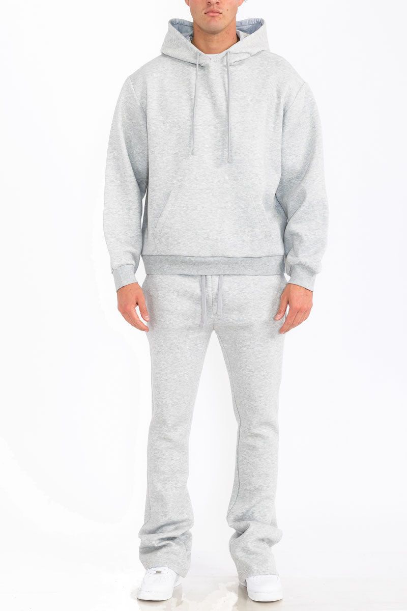 WEIV Stacked Flare Tech Fleece Sweat Set SET131-GRAY - Karmaloop