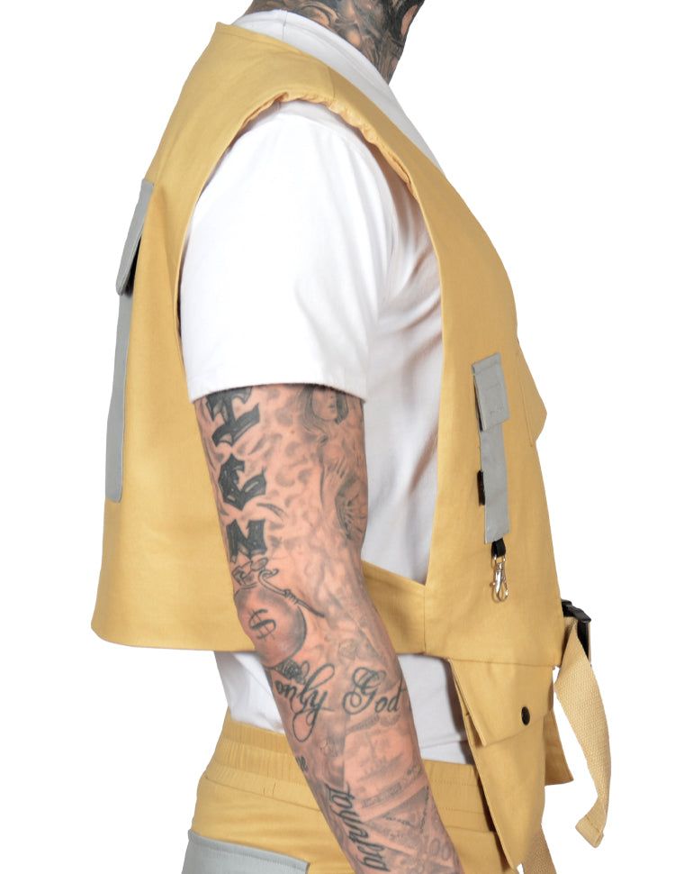 HIDEOUT Technical Chest Vest HDTCLTHNG-FF5FAD-CARAMEL - Karmaloop