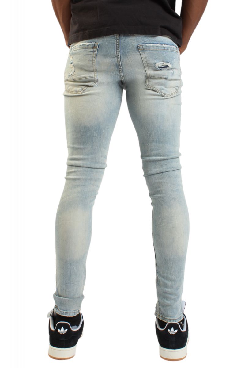 BRIAN BROTHERS INC. Ross Heavy Scar Distress Jean JR1178-LAGER - Karmaloop