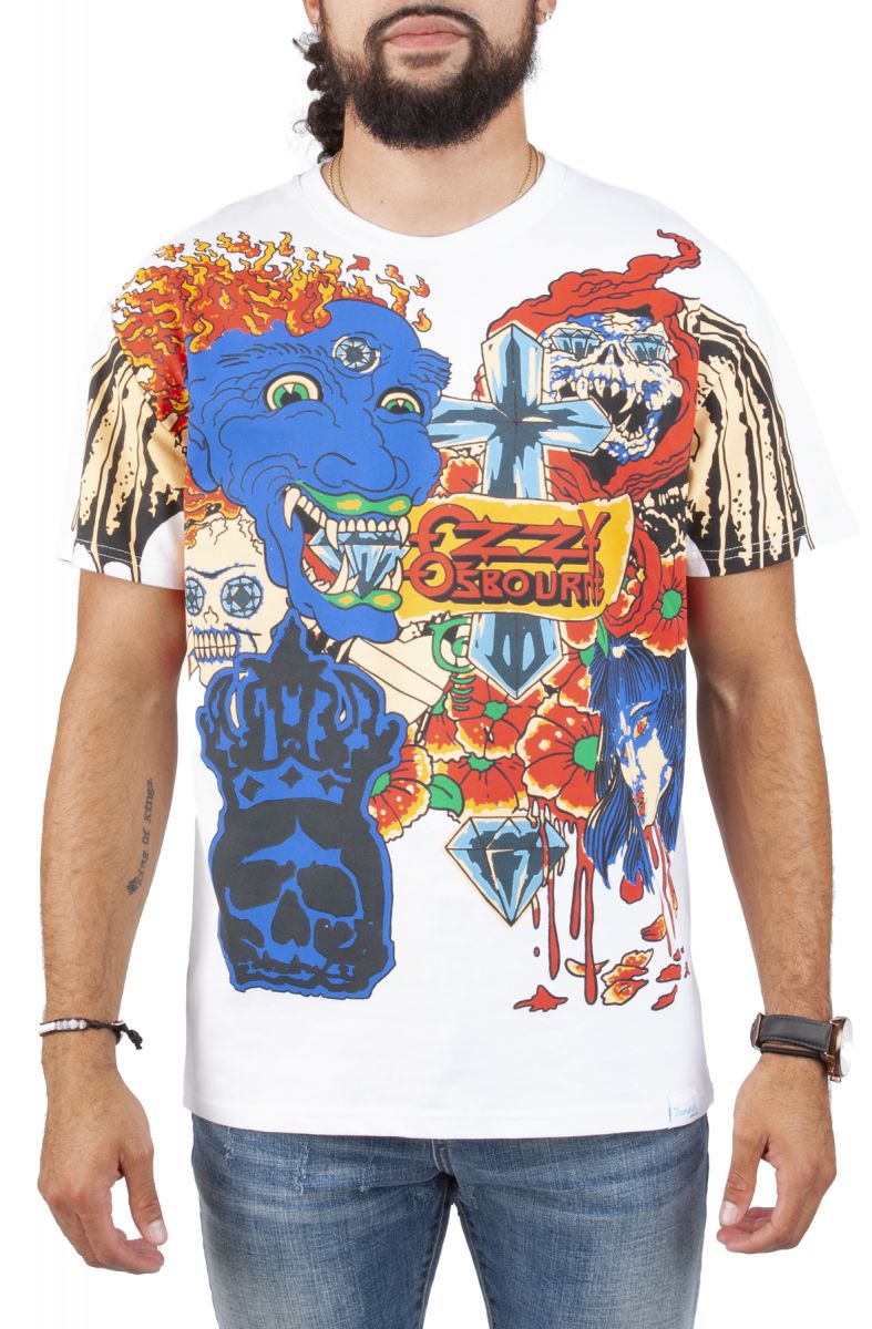 DIAMOND SUPPLY CO. Tattoo Tour Allover Print Tee B21DMTF207-WHT - Karmaloop