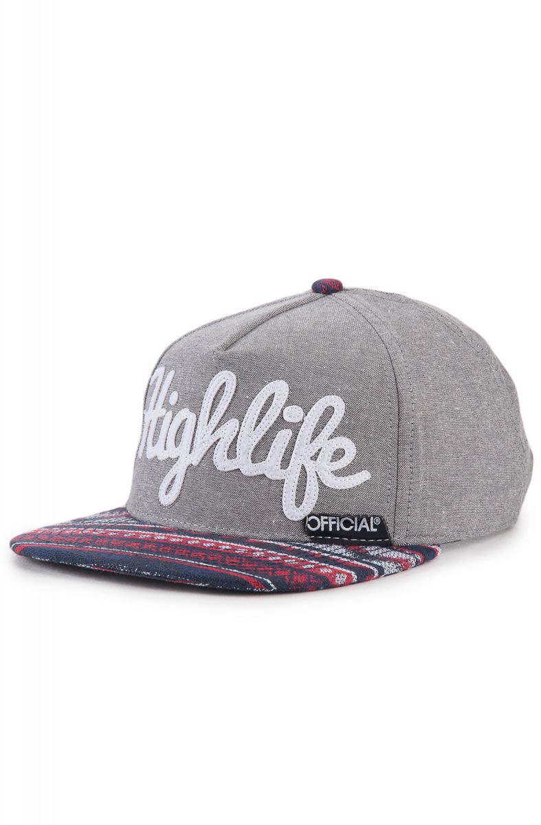 OFFICIAL CROWN OF LAUREL The Highlife Snapback Hat in Grey W15-5004AZ ...