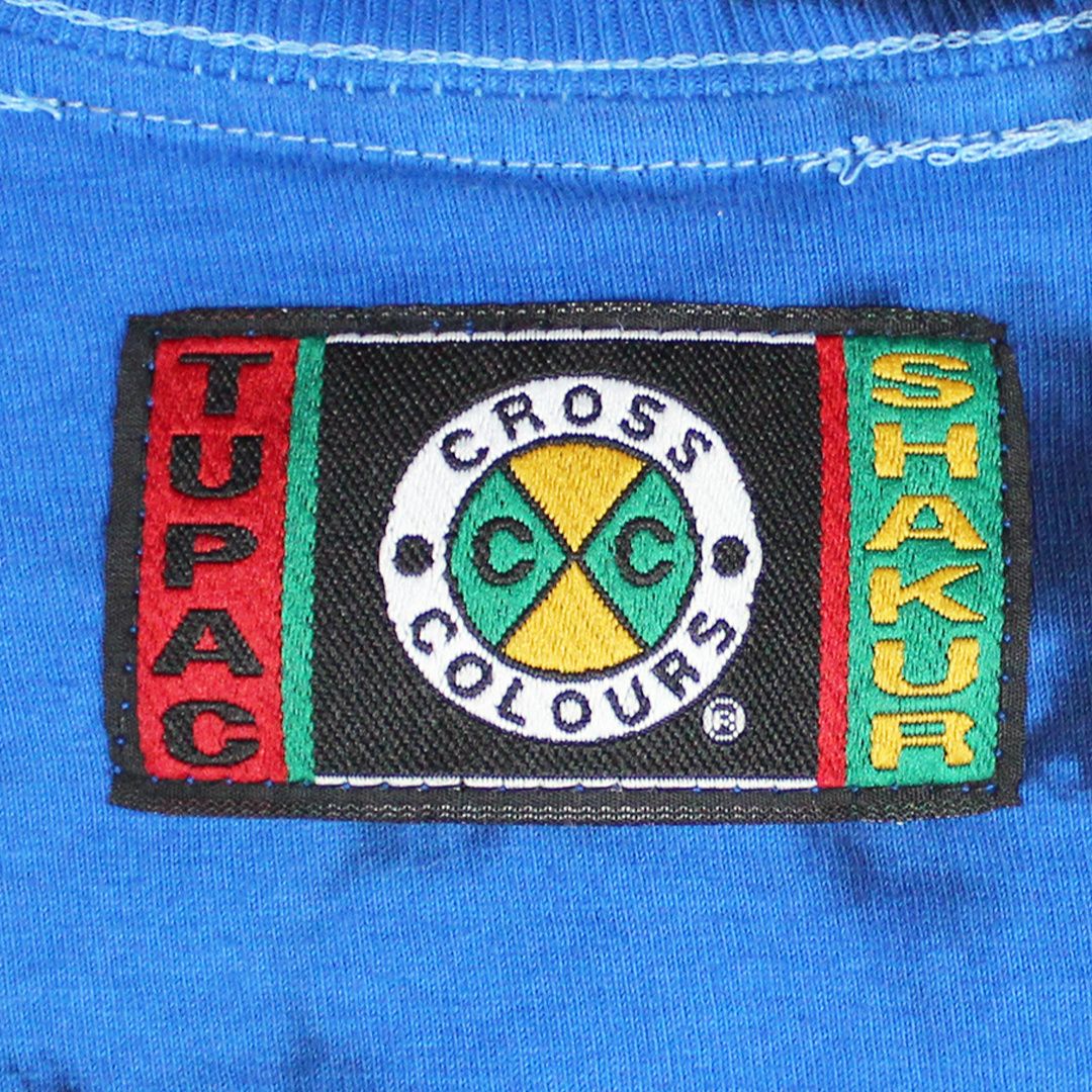 CROSS COLOURS Tupac All Smiles T Shirt - Blue T10017TAL-BLU-BLUE ...