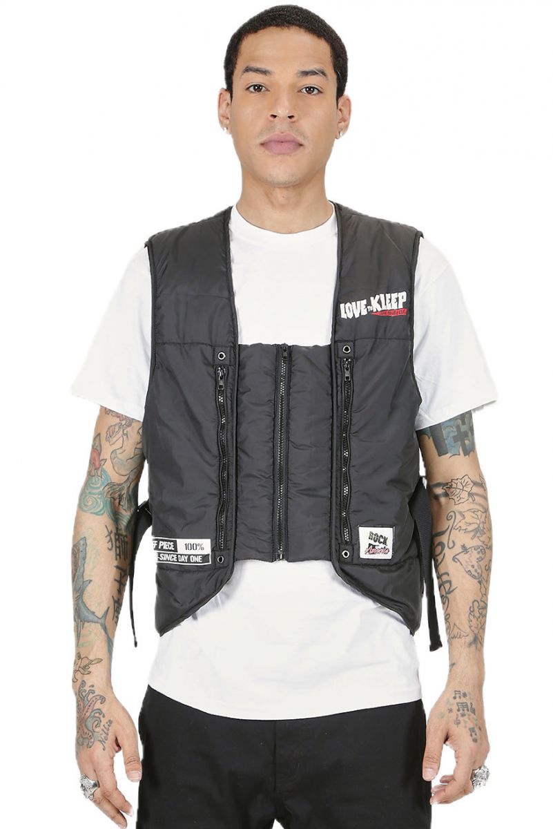 KLEEP MILLER Men's premium cire padded vest with functional tape and ...