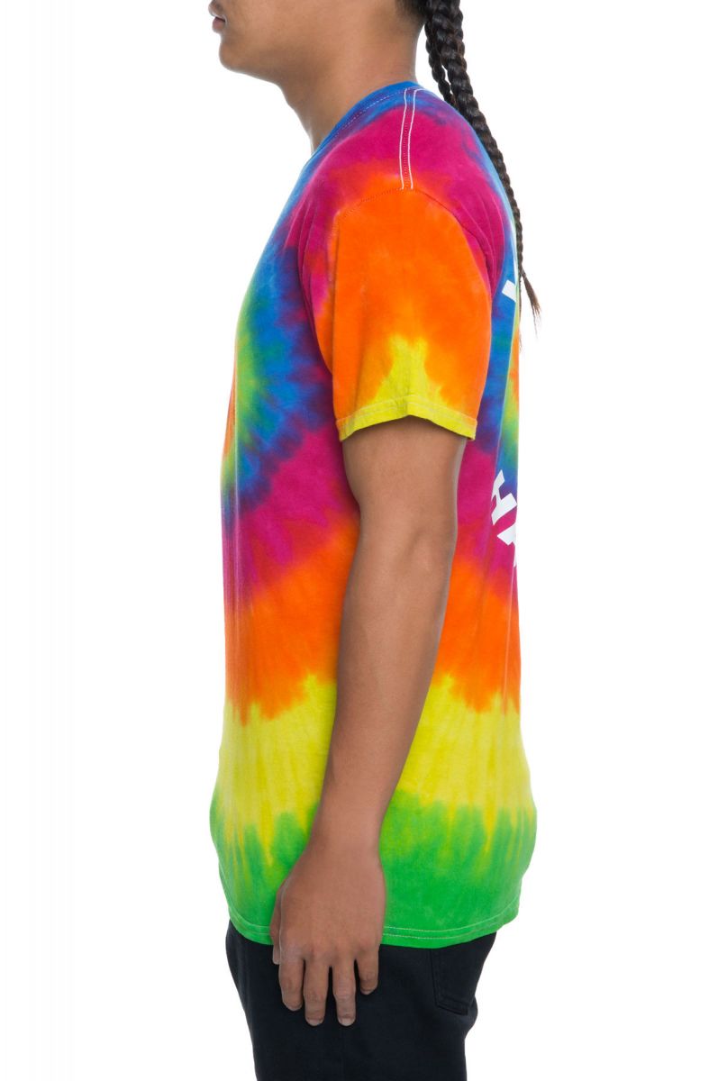 BROOKLYN PROJECTS The Happy Tee in Multi Color Tie-Dye BPSS18HAPPY-TD ...