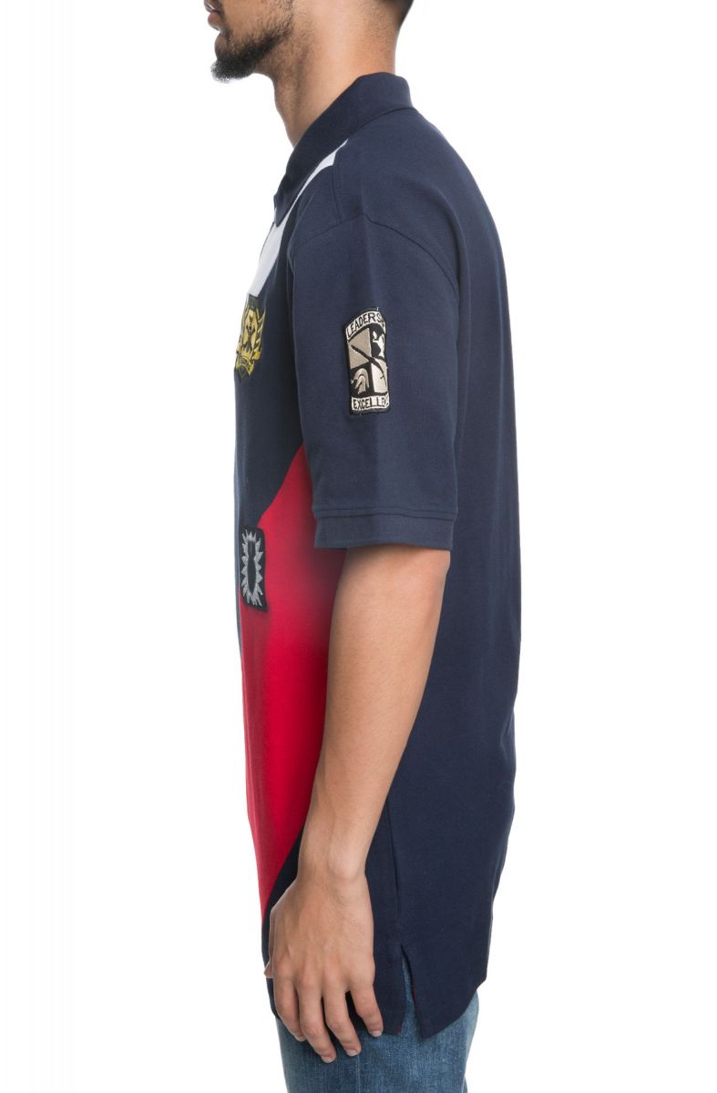REBEL MINDS The Jockey Elite Polo in Navy and White 82-823NVY - Karmaloop