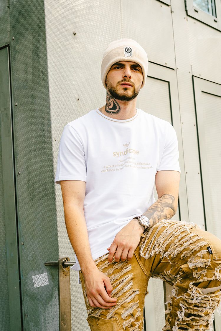 THE HIDEOUT CLOTHING Dawn of a Syndicate Tee THC-DA-SW-WHITE - Karmaloop