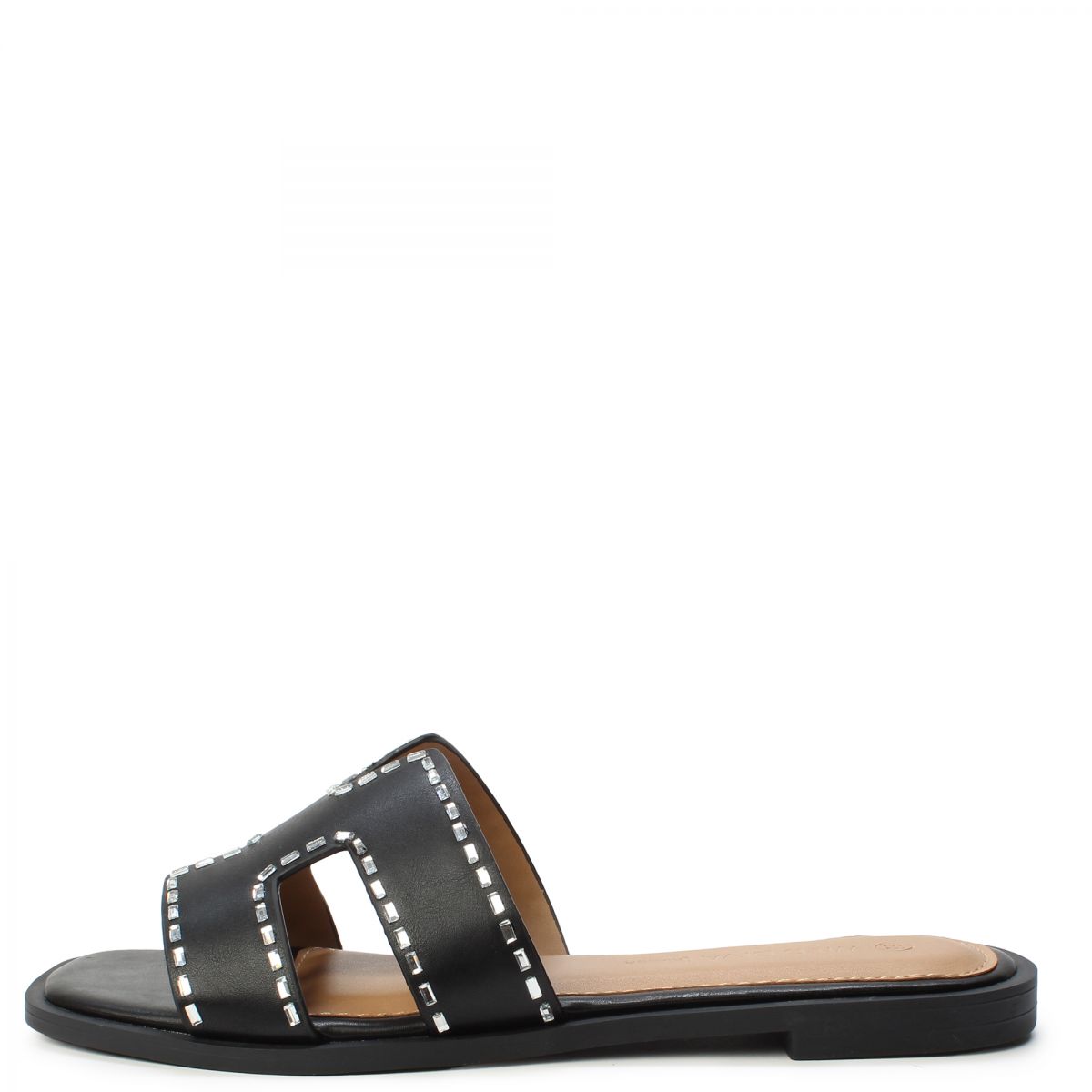 SOLE LA VIE Belize-01 Flat Sandal BELIZE-01C-BLK - Karmaloop