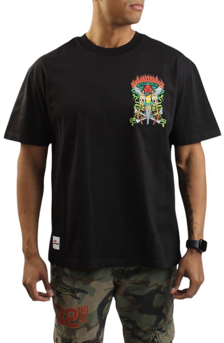 MAXIMA The Simpson Down with Homework T-shirt FM10490-BLK - Karmaloop