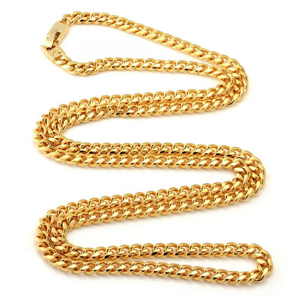 KING ICE 5mm 14K Gold Miami Cuban Curb Chain NKX09832 - PLNDR