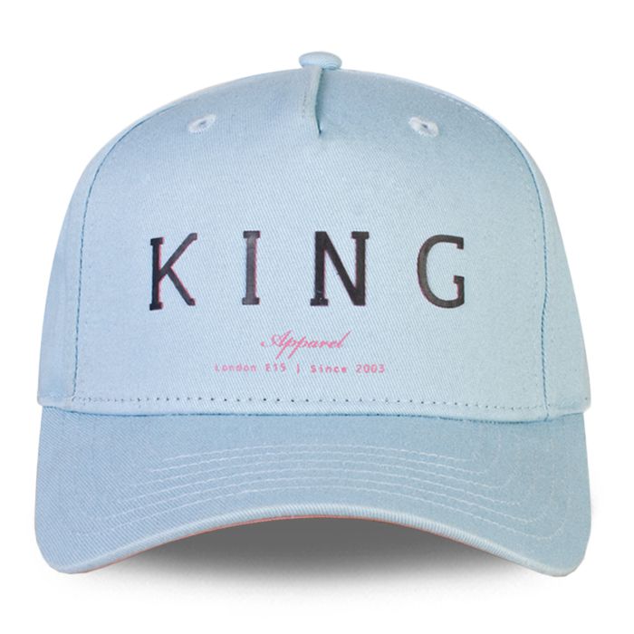 KING APPAREL Stepney Curved Peak Cap - Sky Blue SS23-SCS-OS - Karmaloop