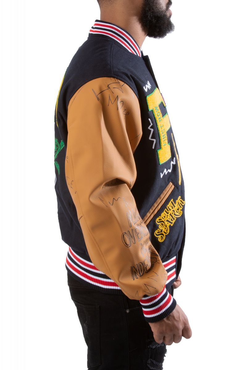 FIRST ROW Trophies Varsity Jacket FRJ0005-NVY - Karmaloop