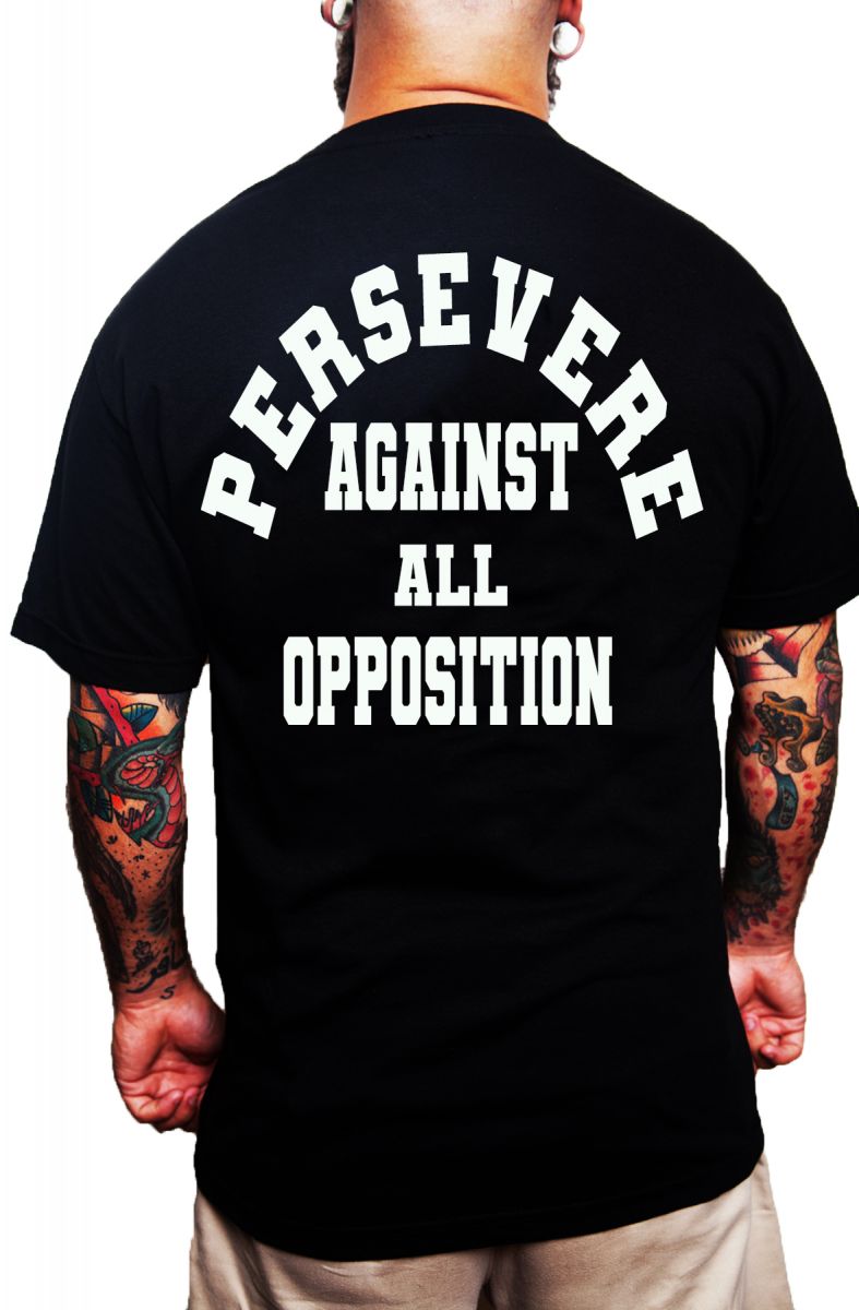 STILL PROUD PERSEVERE Black T-Shirt SP00-83 - Karmaloop
