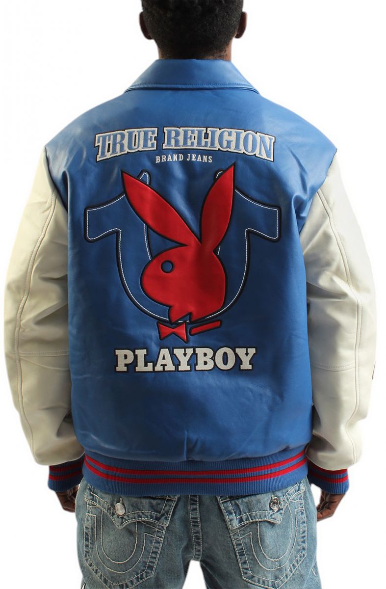 TRUE RELIGION Playboy Varsity Bomber Jacket 109409C - Karmaloop