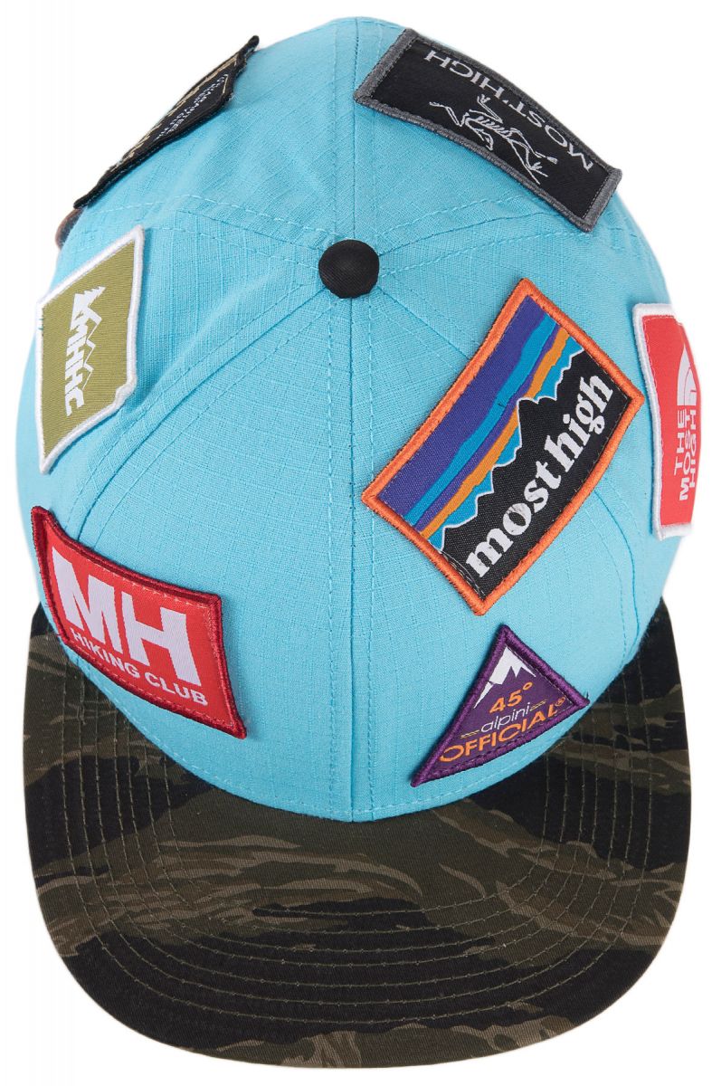 OFFICIAL CROWN OF LAUREL The MHC Mountain Logo Patchwork Snapback Hat ...