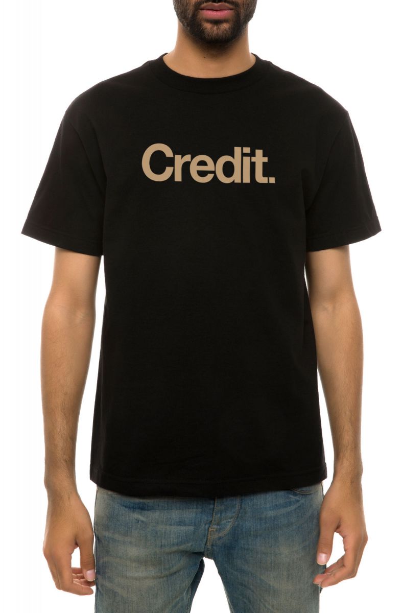 ONE DEGREE The Credit Tee in Black SV-CREDIT-TEE-BLK - Karmaloop