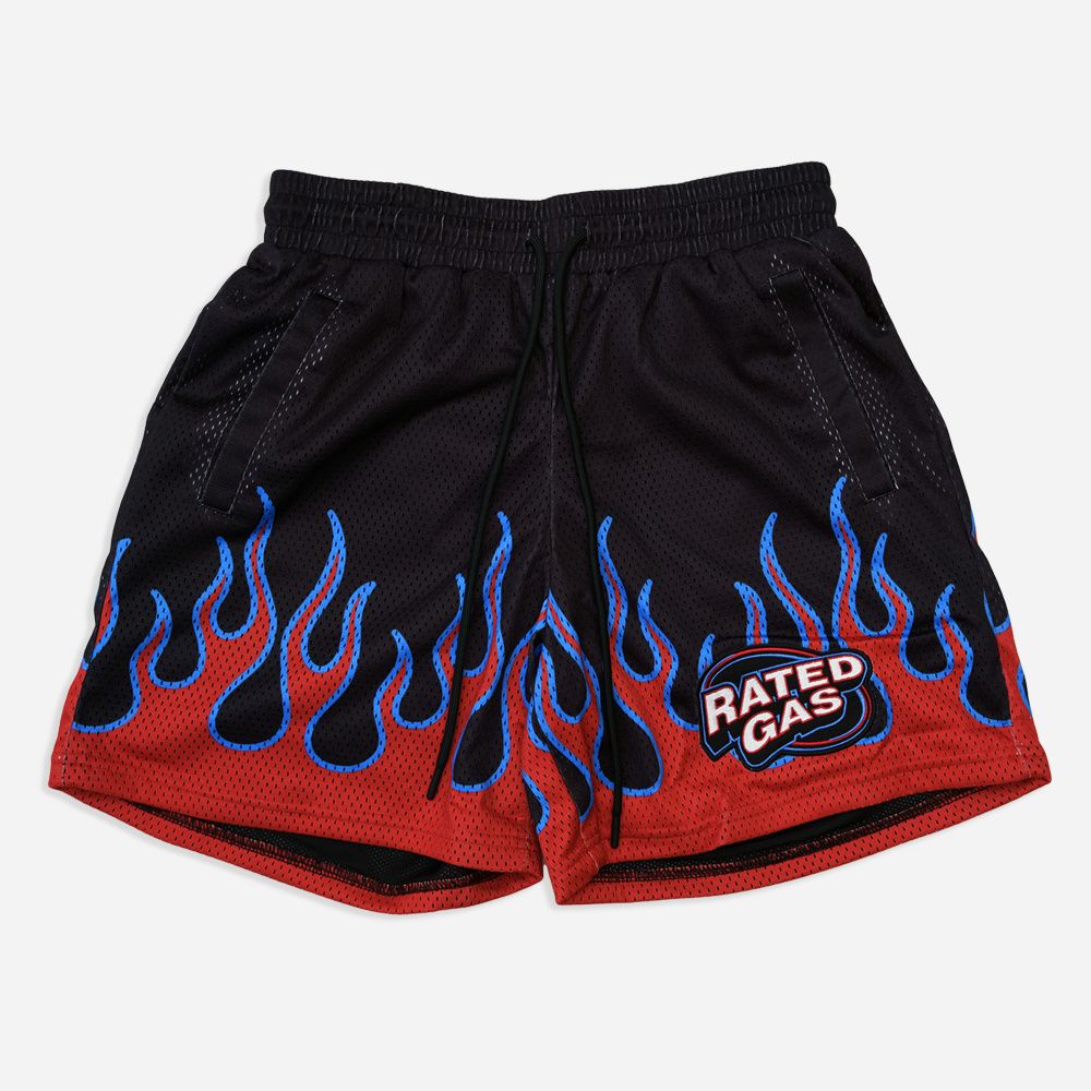 8&9 MFG CO. Rated Gas Flames Shorts Black SHRGBLK-BLACK - Karmaloop