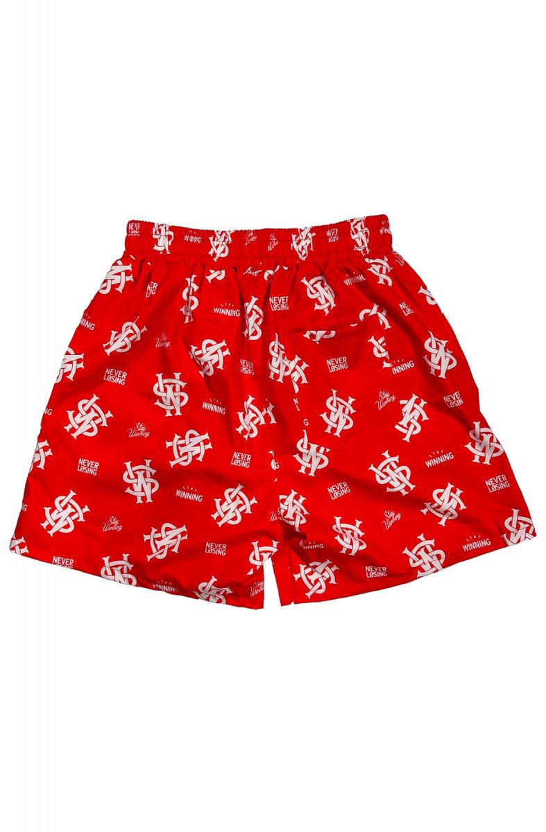 STAY WINNING Red Swim Trunks SW-0326 - Karmaloop