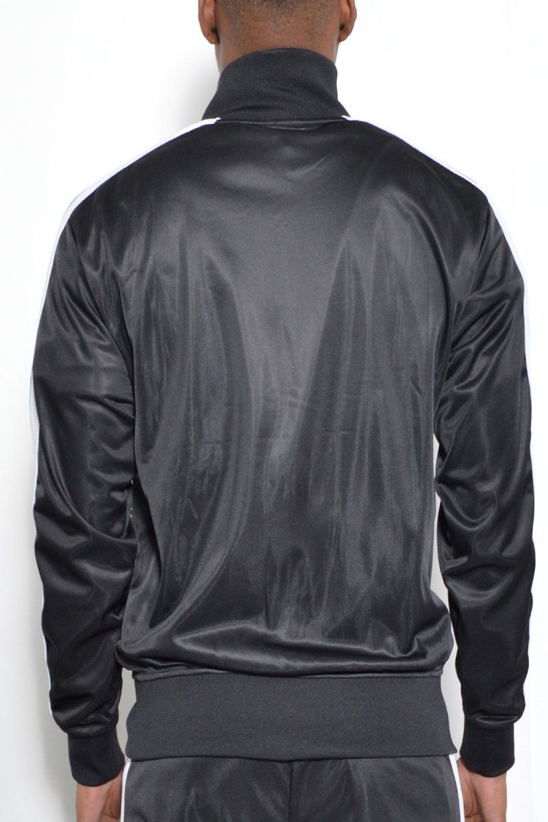 WEIV STRIPED TAPE TRACK JACKET TJ766-BLK - Karmaloop