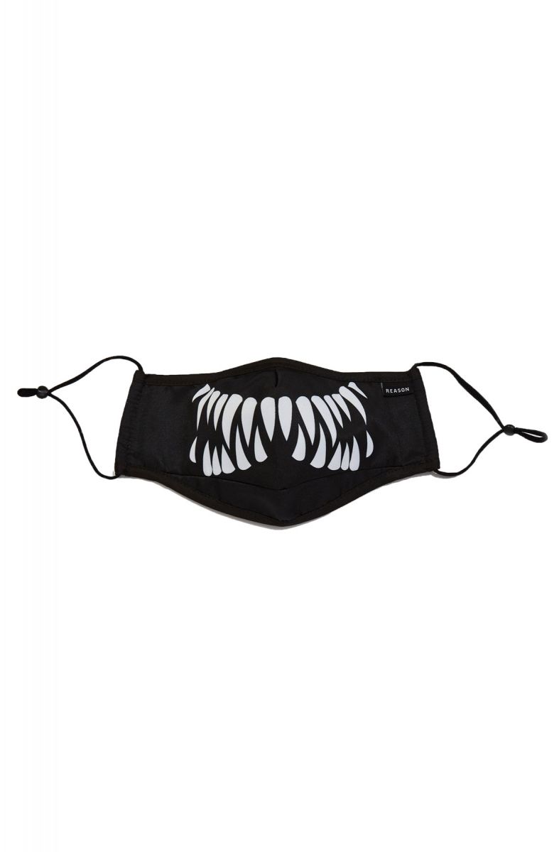 REASON Black Bite Face Mask FM-11BITE - Karmaloop