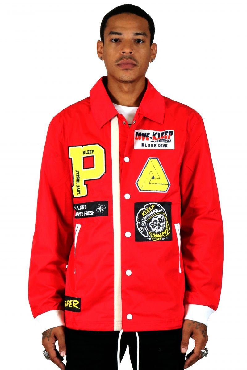 KLEEP MAROON Men's premium nylon coach jacet KJ-7700-2 - Karmaloop