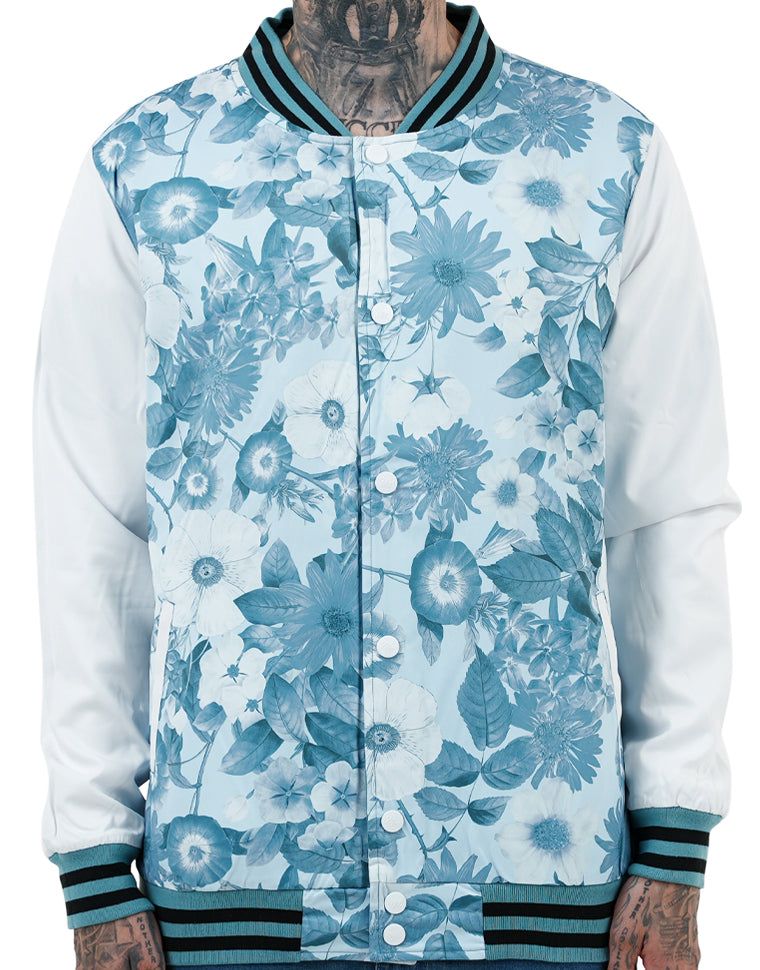 HIDEOUT Dawn of an Era Reversible Varsity Jacket THC-DA-SM-MALLARDBLUE ...