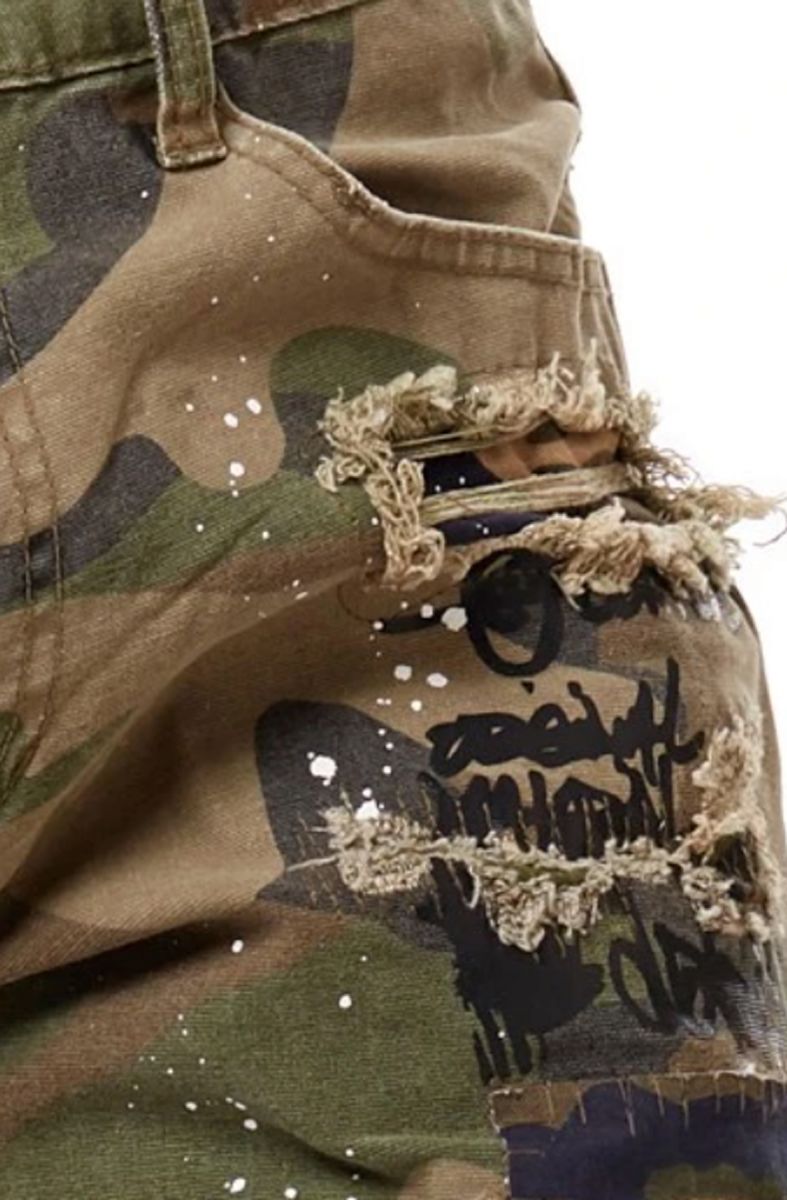 SMOKE RISE Splatter Camo Shorts JS20247-CAMO - Karmaloop