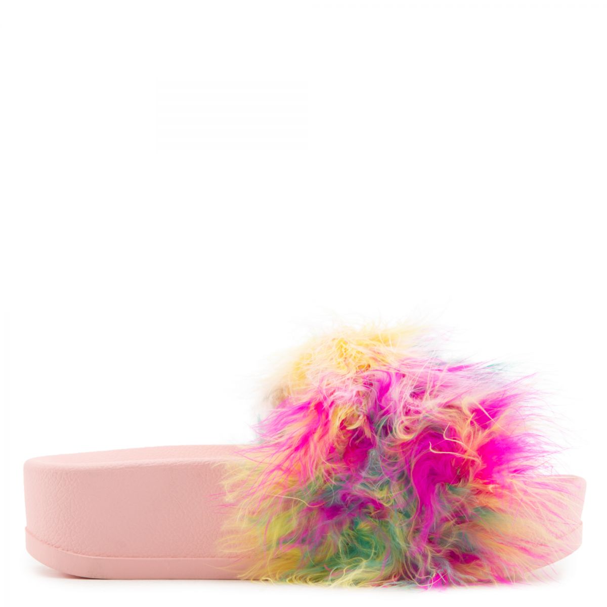 JEFFREY CAMPBELL Lucky Me Hot Pink Slides PINK MULTI LUCKY-ME-H-PINK ...