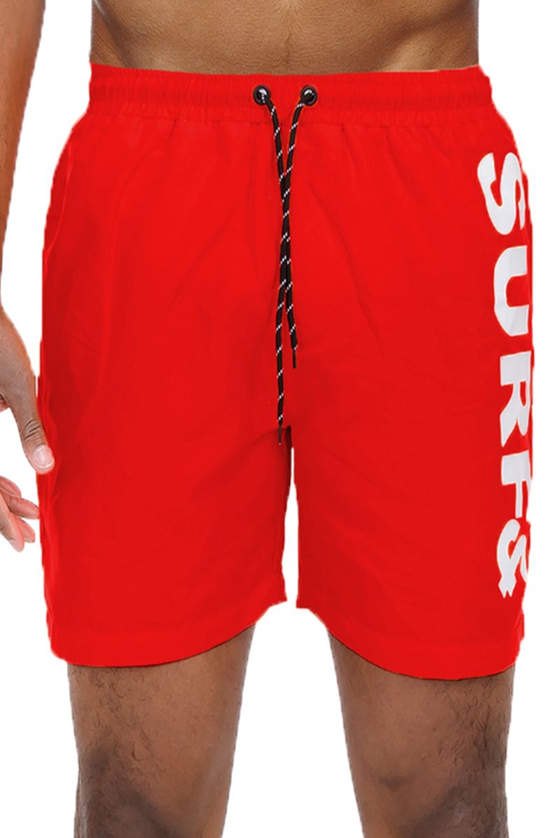 WEIV Surf & Beach Swim Shorts SW007-RED - Karmaloop