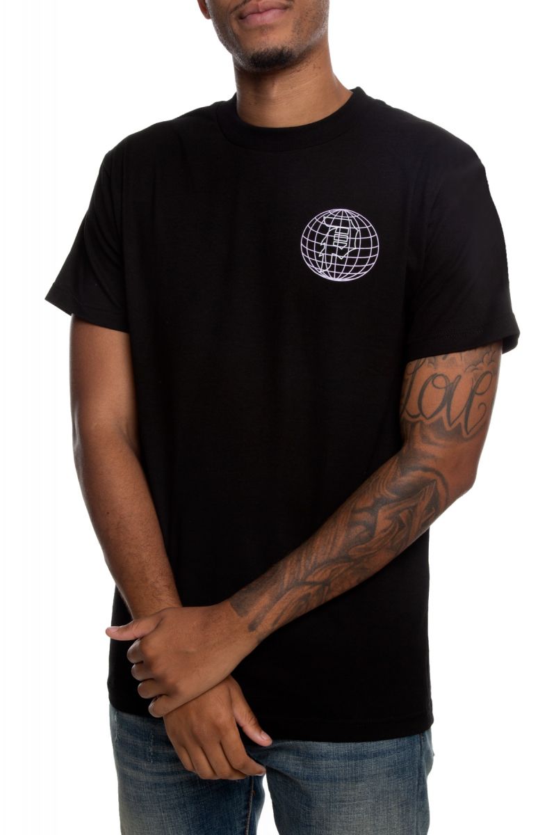 PRIMITIVE Global Tee in Black PAPFA1910-BLK - Karmaloop
