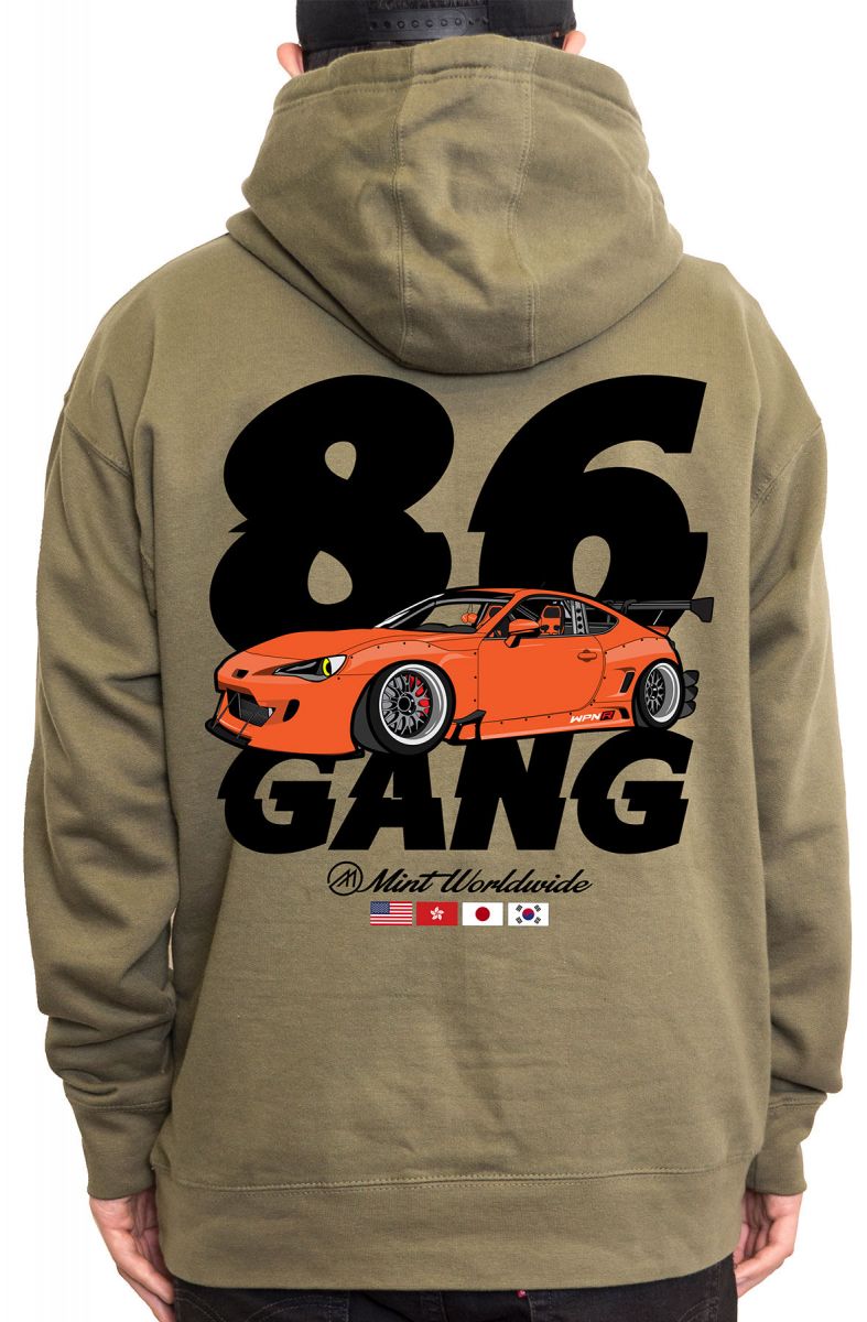 MINT Mint 86 Gang Hoodie-Olive MH86-OL - Karmaloop
