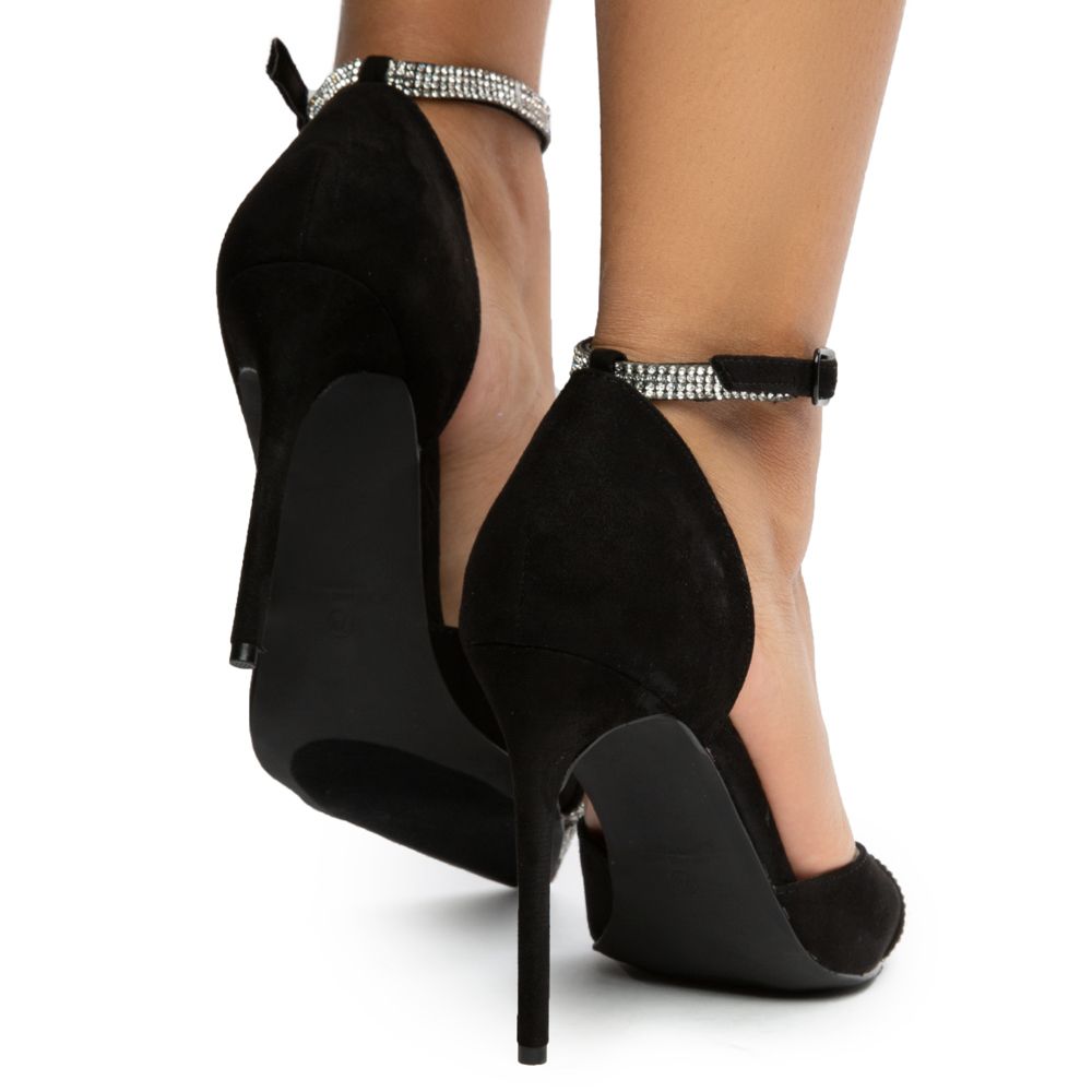 LILIANAS SHOES Vitto-42 Diamond High Heels VITTO-42-BLACK - Karmaloop