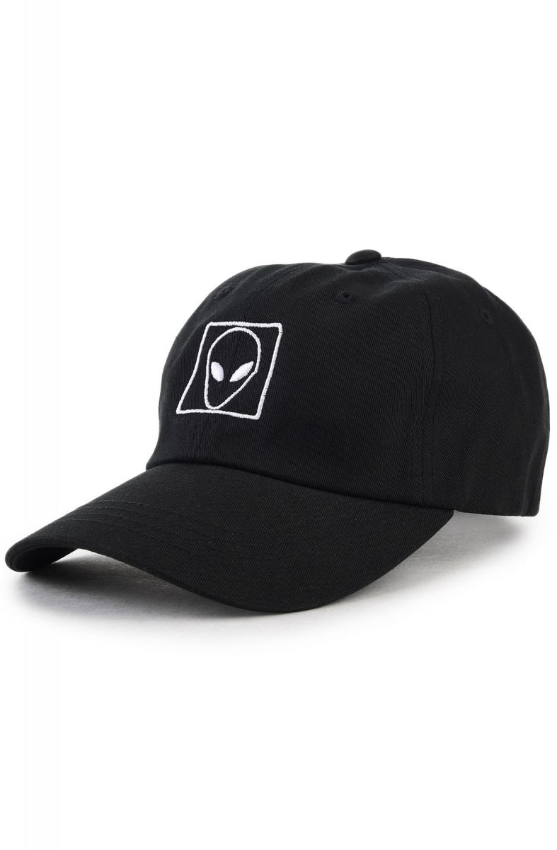 KLP Hat Alien Square Dad Black