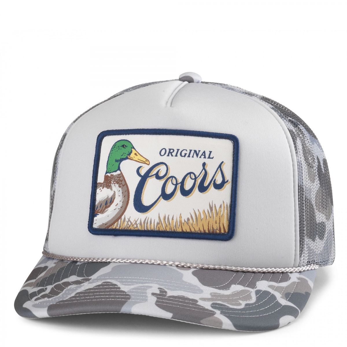 AMERICAN NEEDLE Coors Mallard Foamy Trucker Hat 24011A-GREY - Karmaloop