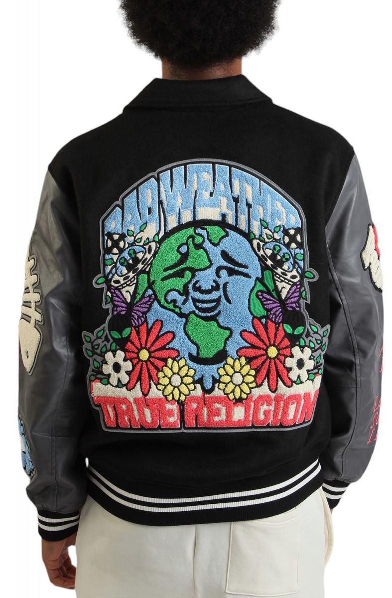 TRUE RELIGION Bad Weather X True Religion Varsity Jacket 108584-1096 ...