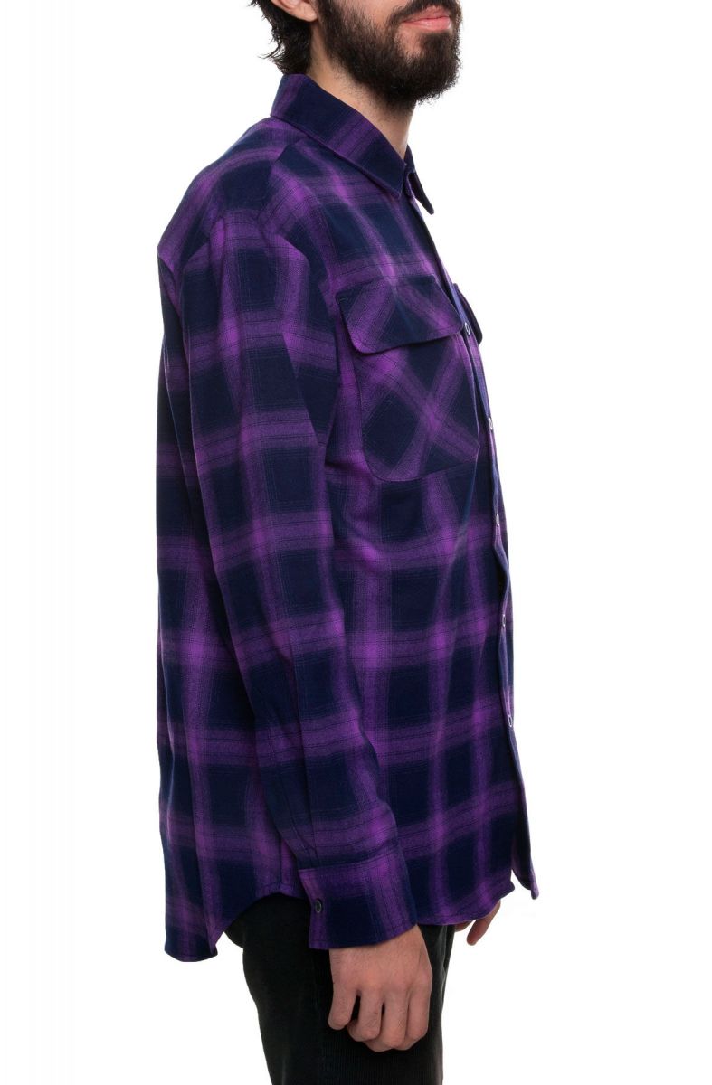 NOKWAL Purple Check Button Up Shirt 2019007PBCS - Karmaloop
