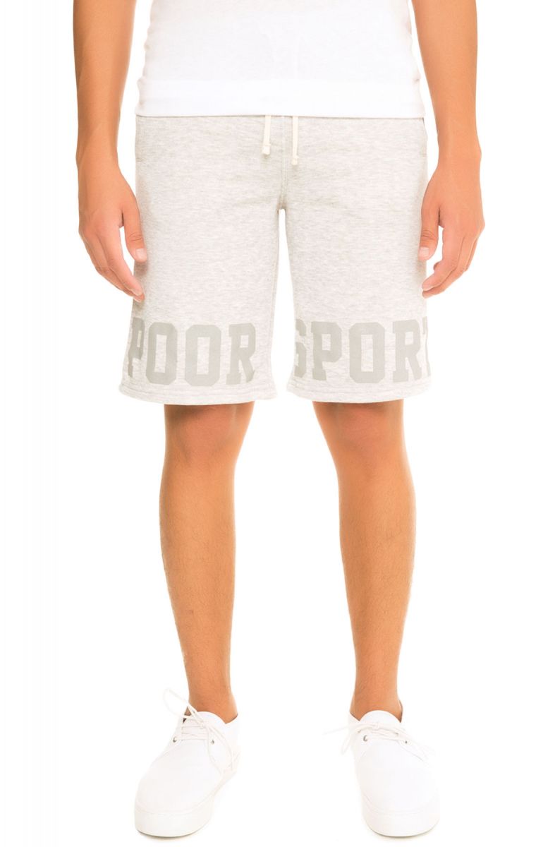 CLSC CO. The Poor Sports Sweatshorts in White FALL16-78-HGY - Karmaloop