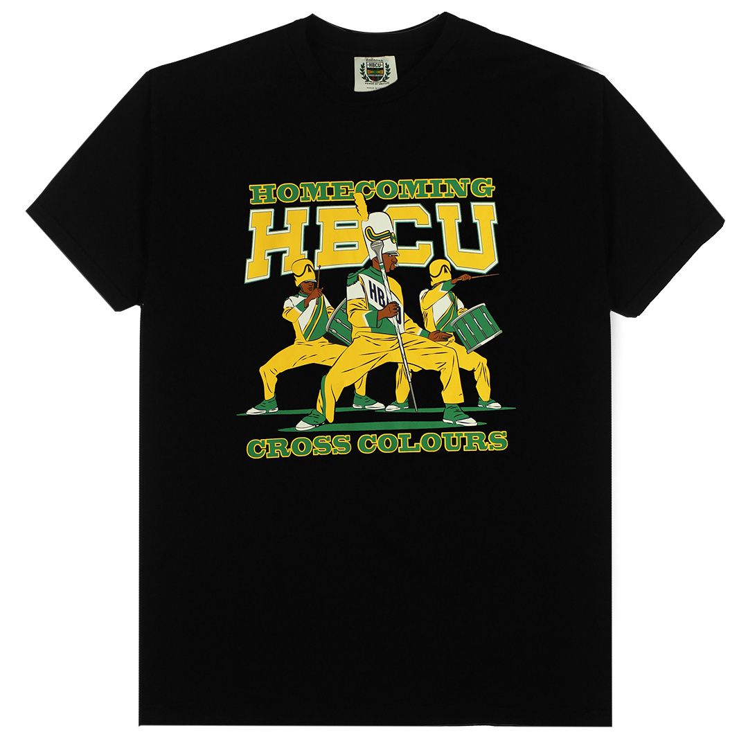 CROSS COLOURS X HBCU Trio T-Shirt - Black H10017TRI-BLK - Karmaloop