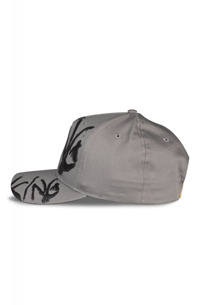 KING APPAREL Deranged Curved Peak Cap - Titanium Grey AW23-DRCG-OS ...