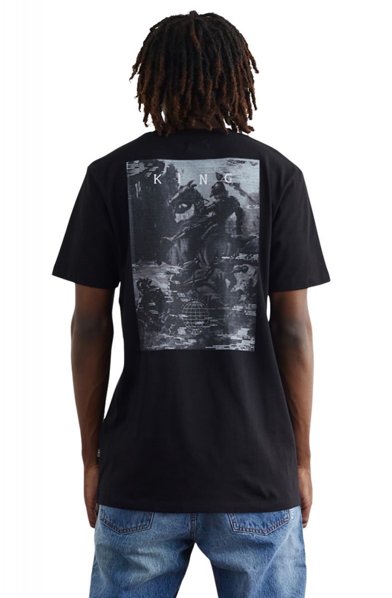 KING APPAREL Hoxton T-Shirt - Black AW22-HTB - Karmaloop