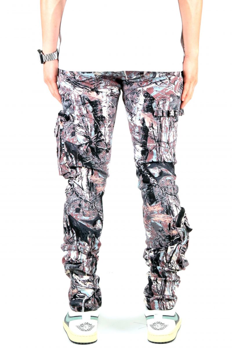 KLEEP KUSA Men's premium twill forest camo pattern cargo pants. KLP ...