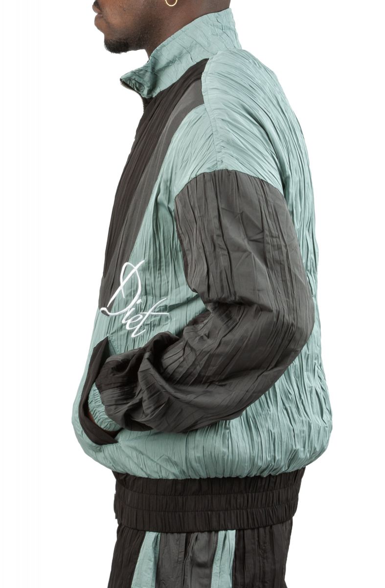DIET STARTS MONDAY Crinkled Nylon Track Jacket DSM-SPR23-22 - Karmaloop