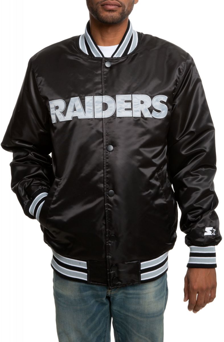 STARTER Oakland Raiders Varsity Jacket LS90E155-RAD - Karmaloop
